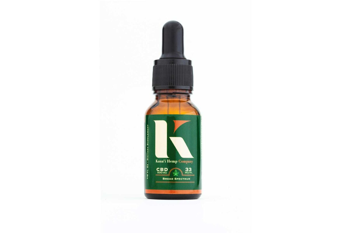 Organic Broad Spectrum CBD Oil 500 mg/ 15 mL - Kauai Hemp Company